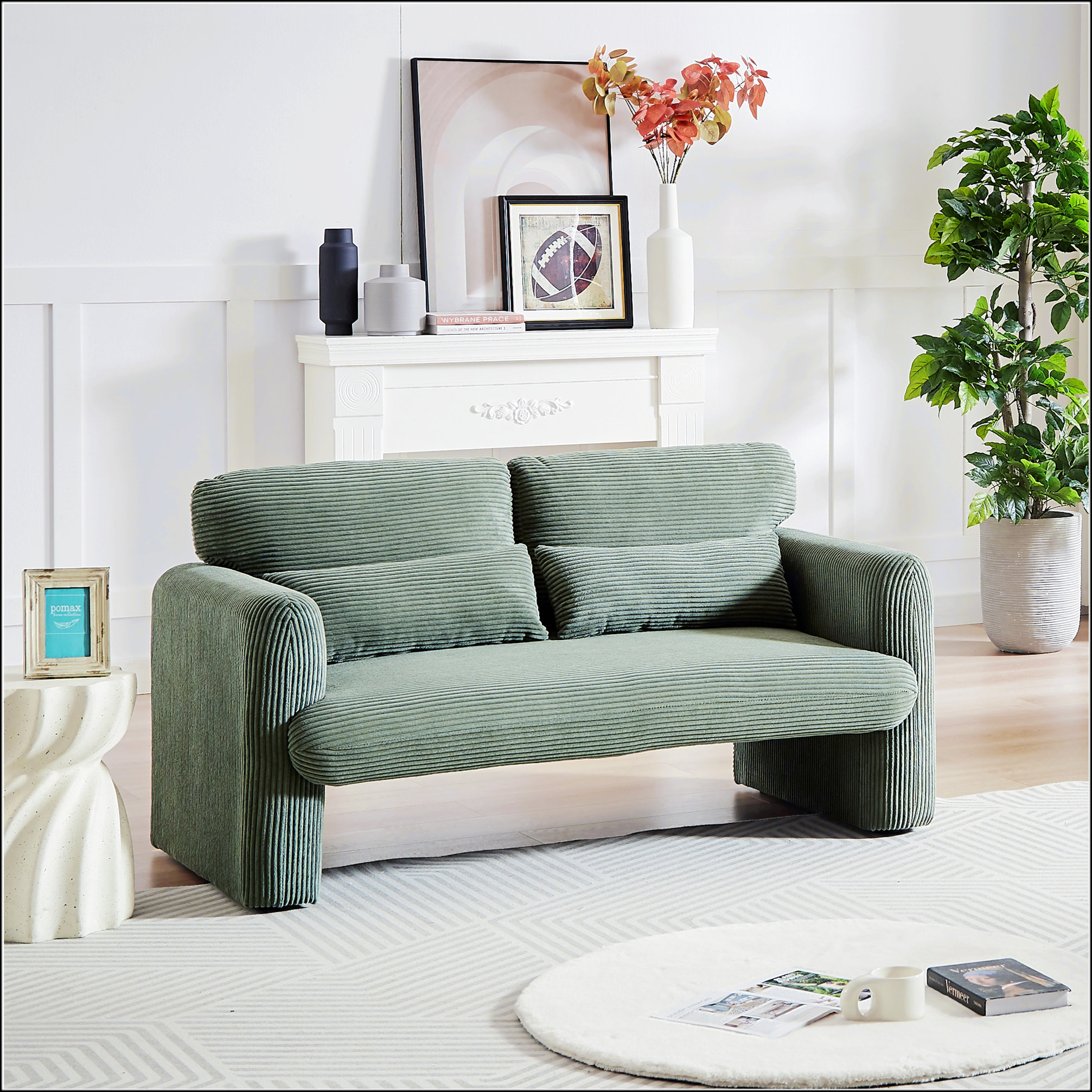 Corrigan Studio® 60"Corduroy Fabric Sofa | Wayfair